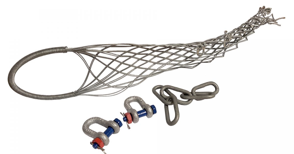 Wire mesh hose/Strumpa inkl. kedja & schacklar | SMT Sweden