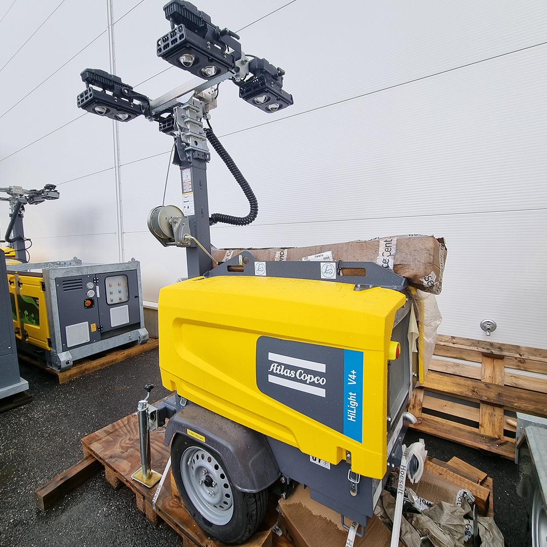 Belysningsmast HiLight V4+ från Atlas Copco | SMT Sweden