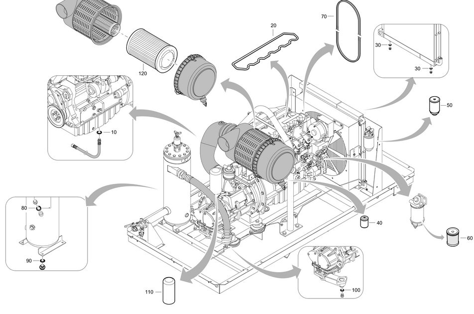 Servicekit XAS 137 Dd, 1000h | SMT Sweden